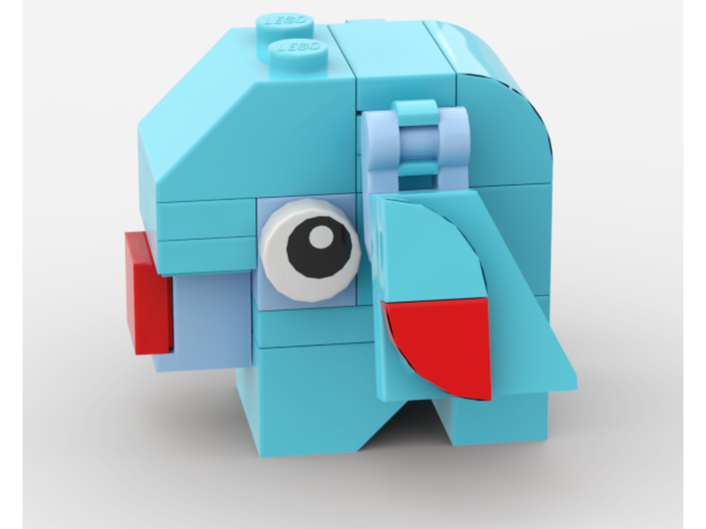 LEGO MOC Phanpy - Pokemon by Agilinzzz | Rebrickable - Build with LEGO