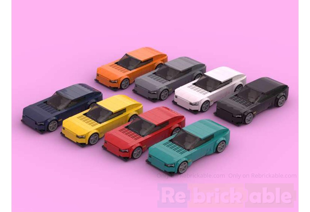 Lego Moc Jaguar Type 00 Concept Car By Gear Blox Rebrickable Build