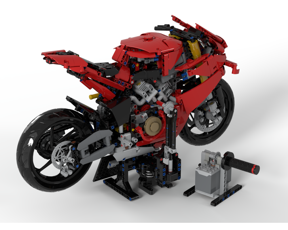Lego Moc Panigale V4s Buwizz Motorized Stand Speed Control By