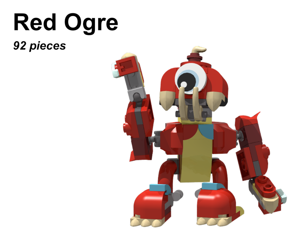 LEGO MOC Red Ogre by sadcabbeagemanofthelake | Rebrickable - Build with ...