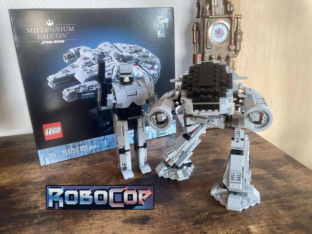 LEGO MOC-204483 Robocop and ED-209 by CreationCaravan (Brad Barber ...
