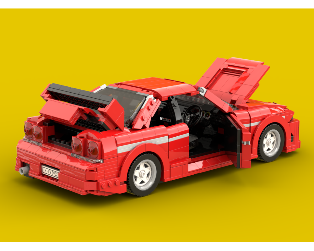 LEGO MOC Nissan Skyline GTR R33 400R by JackyBoy5 | Rebrickable - Build ...
