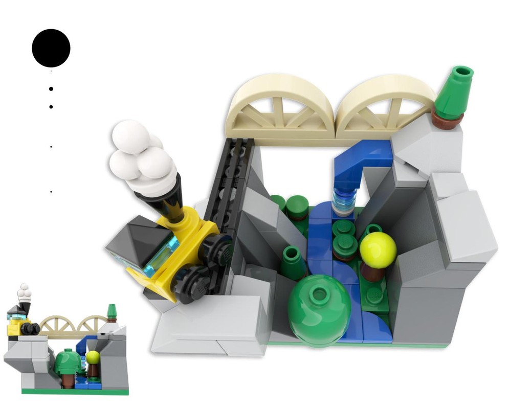 LEGO MOC 18 Train diorama by MyKidisanAlien | Rebrickable - Build with LEGO