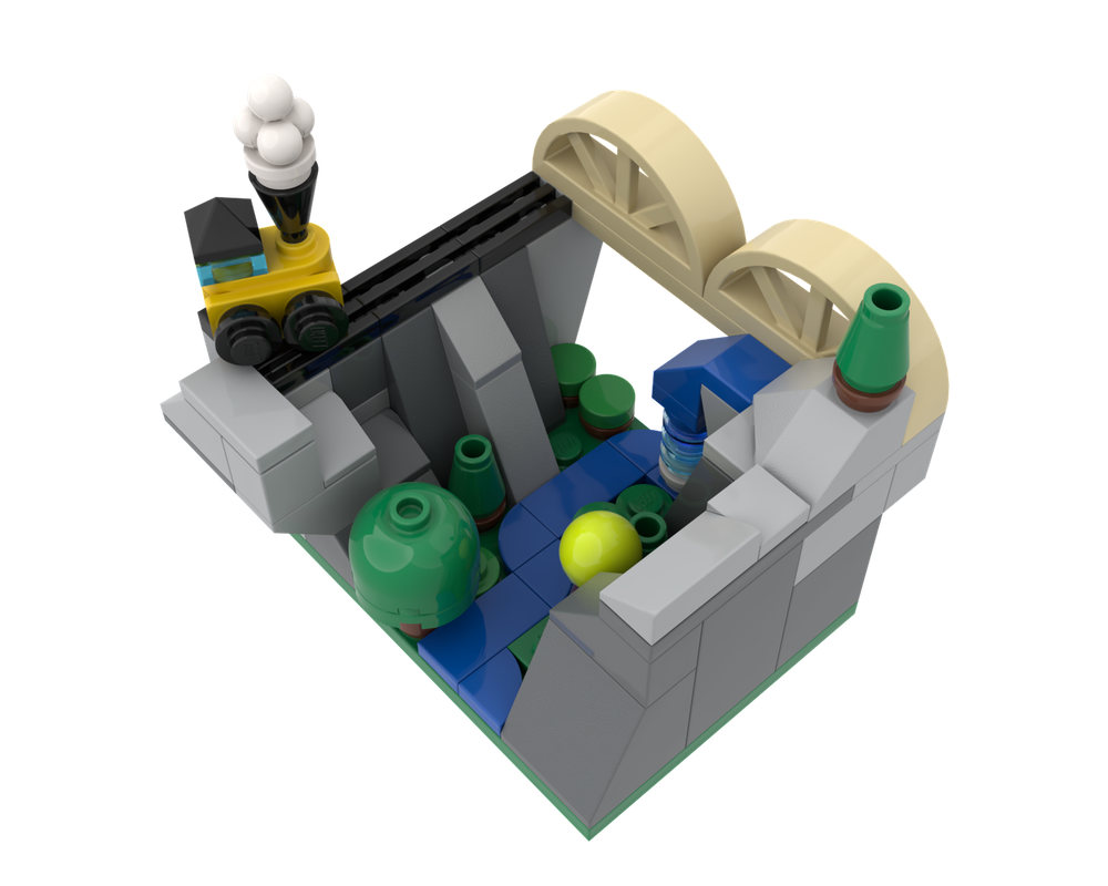 LEGO MOC 18 Train diorama by MyKidisanAlien | Rebrickable - Build with LEGO