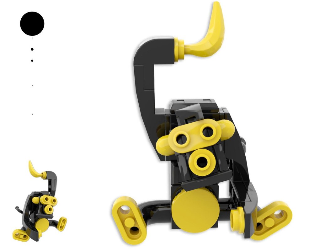 LEGO MOC 20 Monkey by MyKidisanAlien | Rebrickable - Build with LEGO