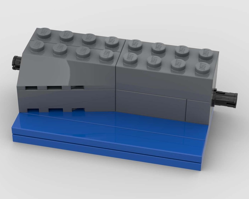 LEGO MOC Canal module strait left by fcarrasco | Rebrickable - Build ...