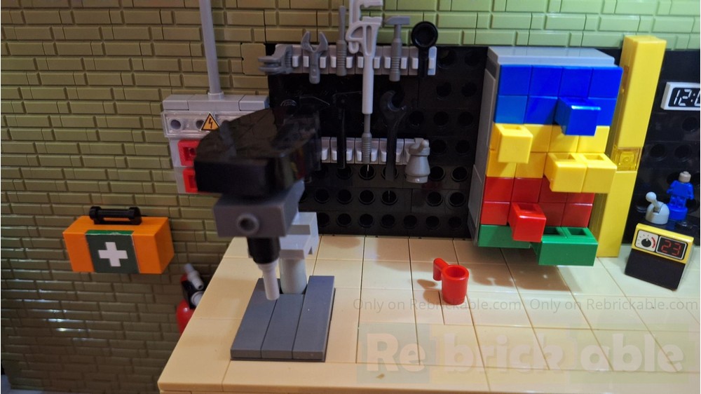 Lego Moc Diorama Lego Workshop By Hjvdh Rebrickable Build With Lego