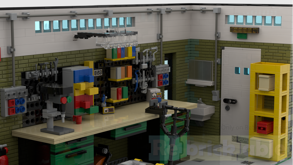 Lego Moc Diorama Lego Workshop By Hjvdh Rebrickable Build With Lego