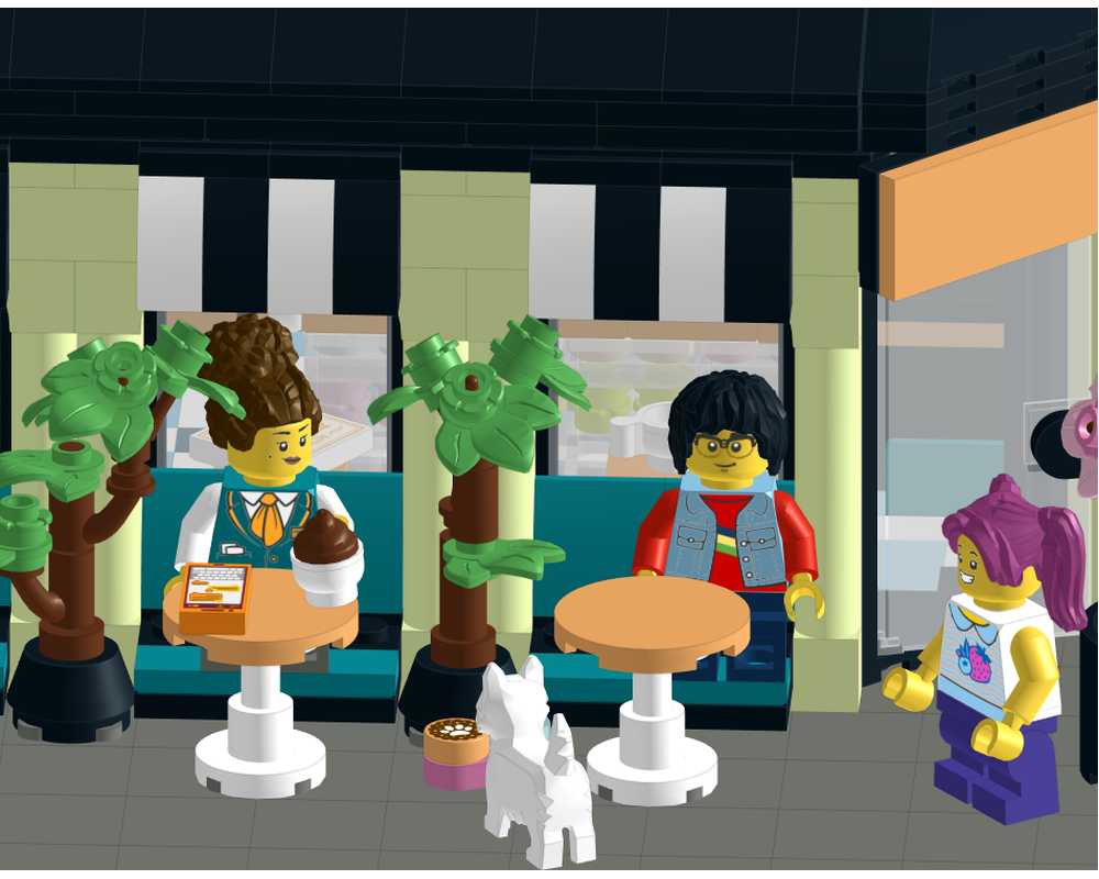 LEGO MOC Croissant Café by Sunnyville | Rebrickable - Build with LEGO