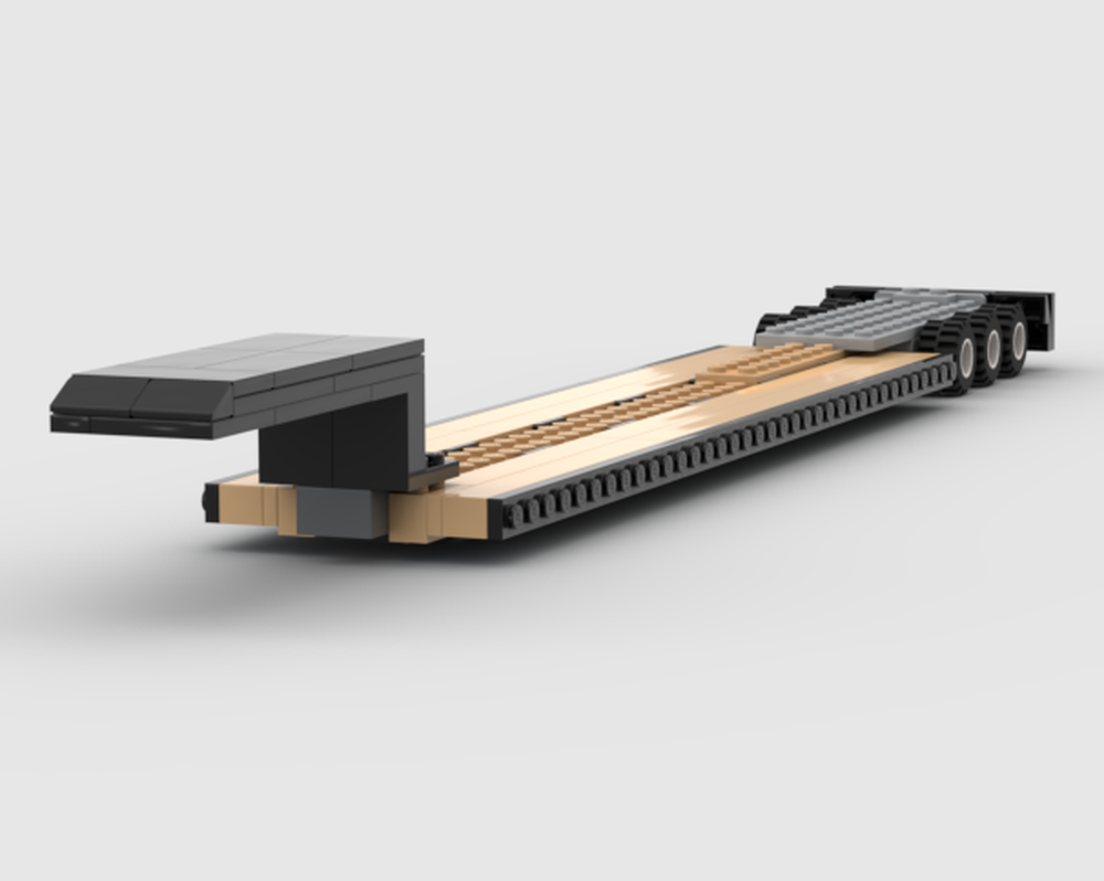 LEGO MOC 53 FT Lowboy trailer by ACY Productions | Rebrickable - Build ...