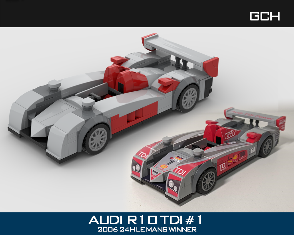 LEGO MOC Audi R10 TDI #1 2007 Le Mans winner by GCh | Rebrickable ...