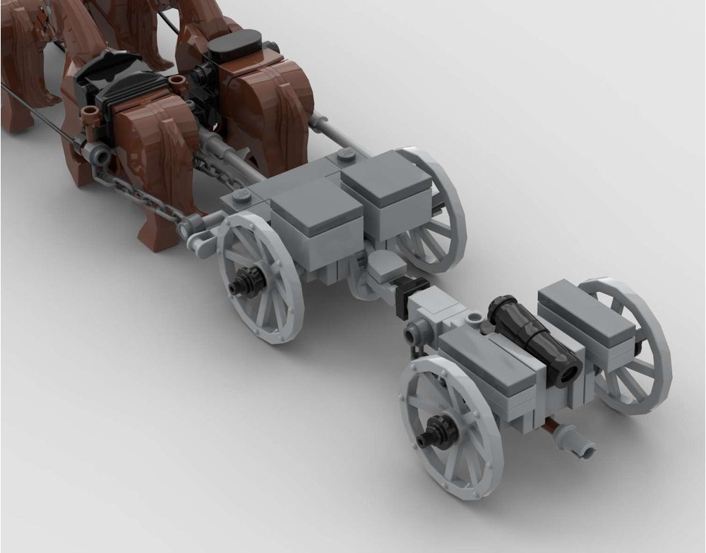 LEGO MOC British Napoleonic Royal Artillery Limber and light Howitzer ...