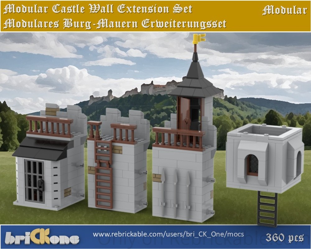 LEGO MOC Modular Castle Wall Extension Set 1 by bri_CK_One ...