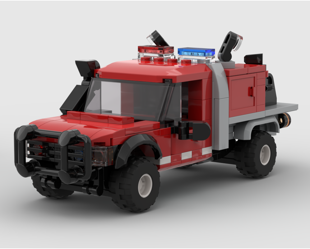 LEGO MOC Arduous Fire Pickup Truck by reggieranger | Rebrickable ...
