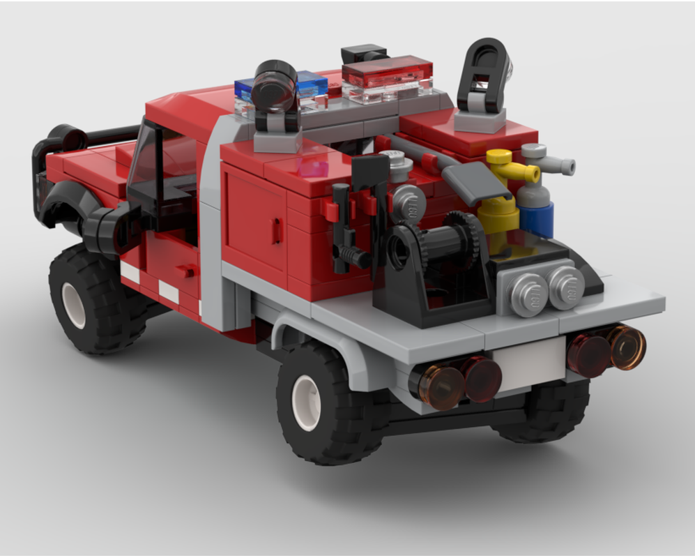 LEGO MOC Arduous Fire Pickup Truck by reggieranger | Rebrickable ...