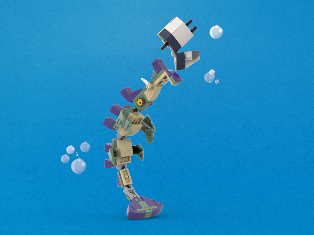 LEGO MOC Stalker (Subnautica) by studder_builds | Rebrickable - Build ...