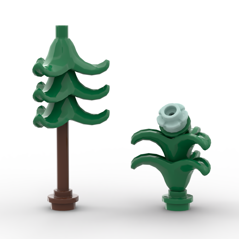 LEGO MOC Plant and Tree by BrickAndBuildsI | Rebrickable - Build with LEGO