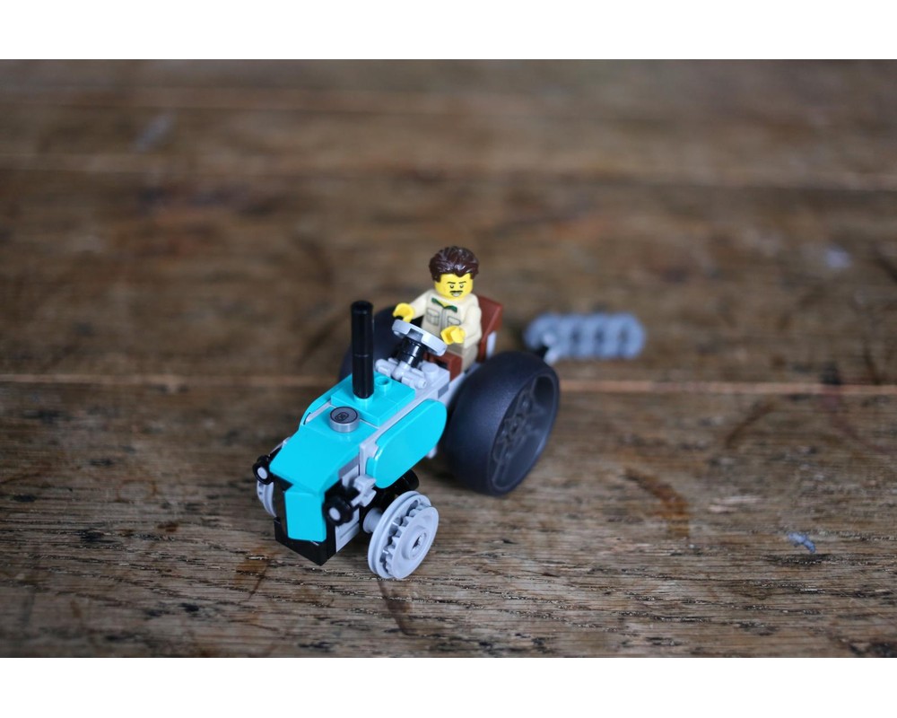 Lego Moc Vintage Tractor Minifig Scale By Kaen Rebrickable Build