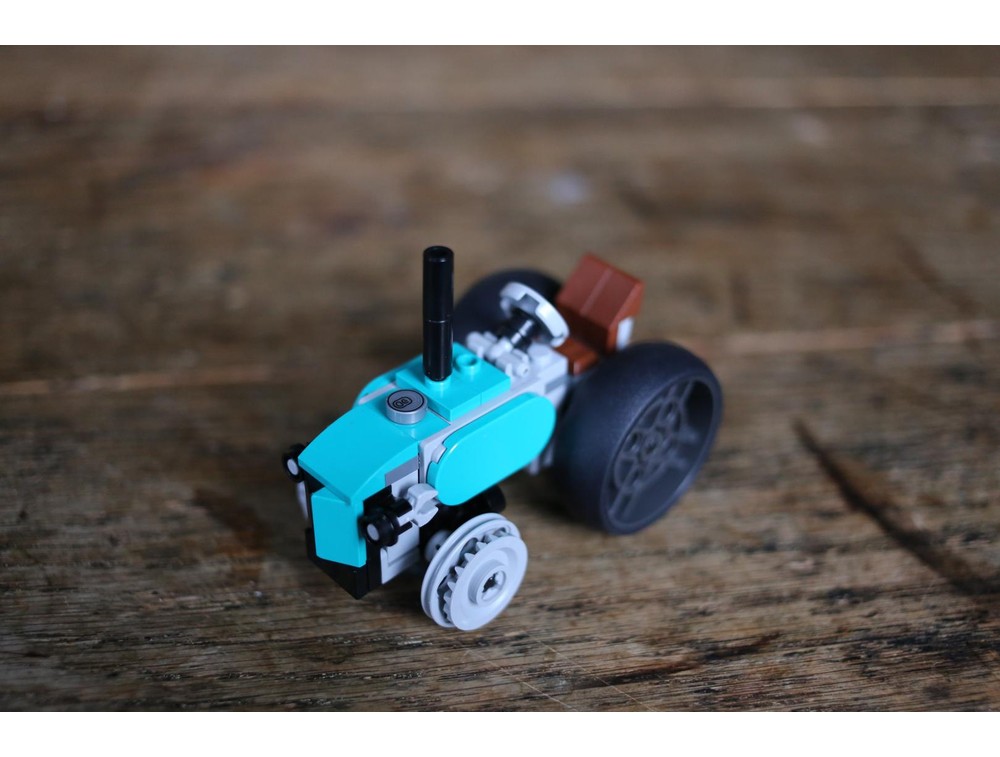 Lego Moc Vintage Tractor Minifig Scale By Kaen Rebrickable Build