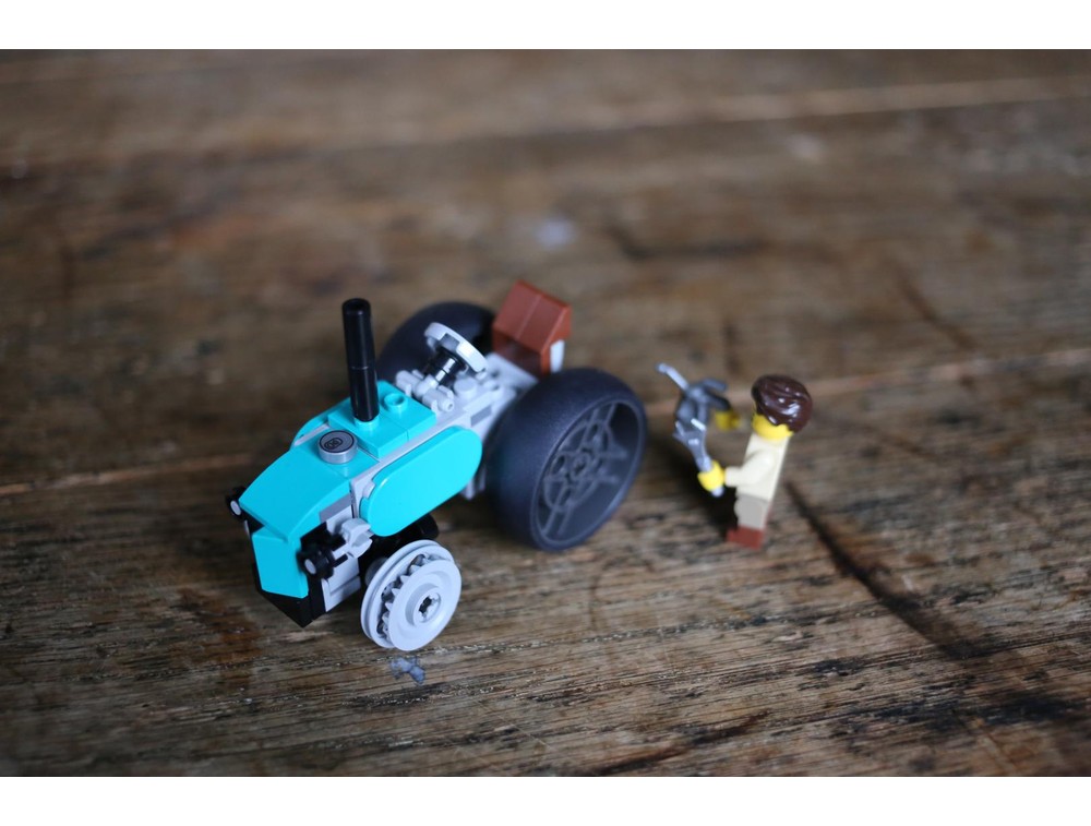 LEGO MOC Vintage Tractor (minifig scale) by Kaen | Rebrickable - Build ...