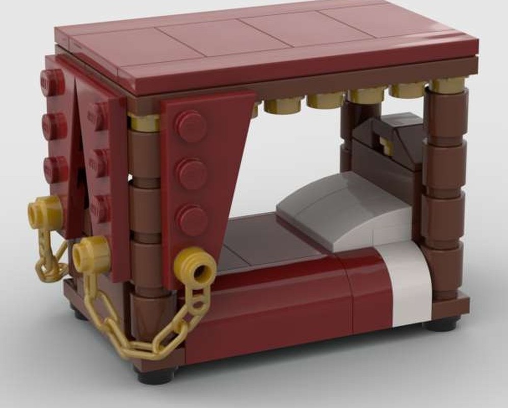 LEGO MOC Four Poster Bed by LegobyIain | Rebrickable - Build with LEGO