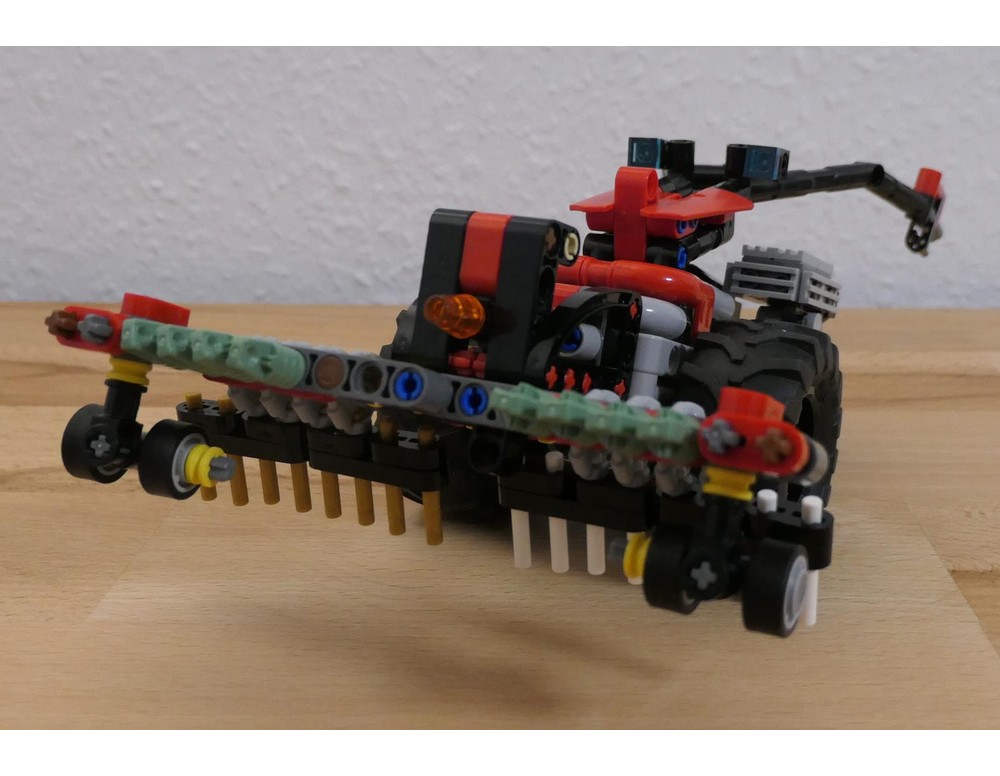 Lego Moc Modern Pasture Aerator For Single Axle Tractor 22 By Larsagri