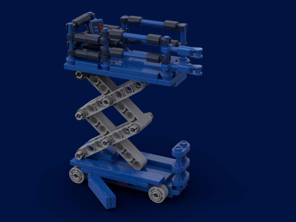 Lego Moc Scissor Lift By 640maple Rebrickable Build With Lego