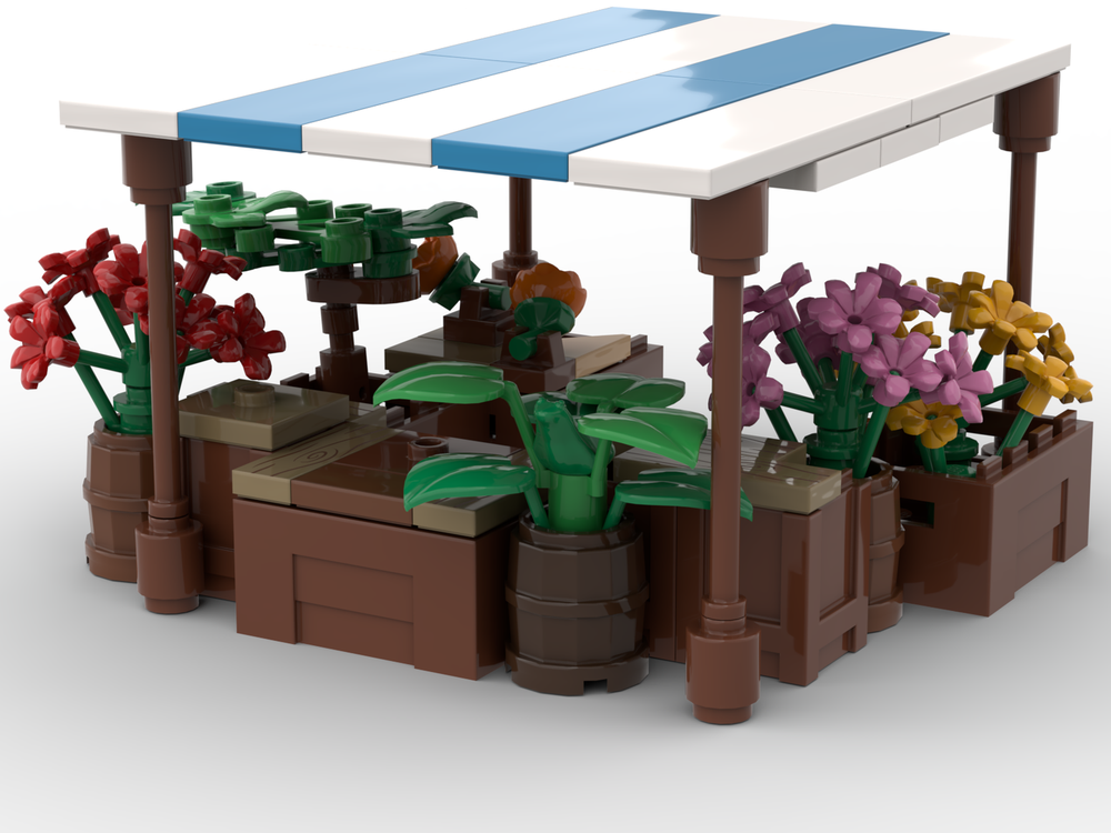 LEGO MOC Flower Stand by Pigthighs | Rebrickable - Build with LEGO