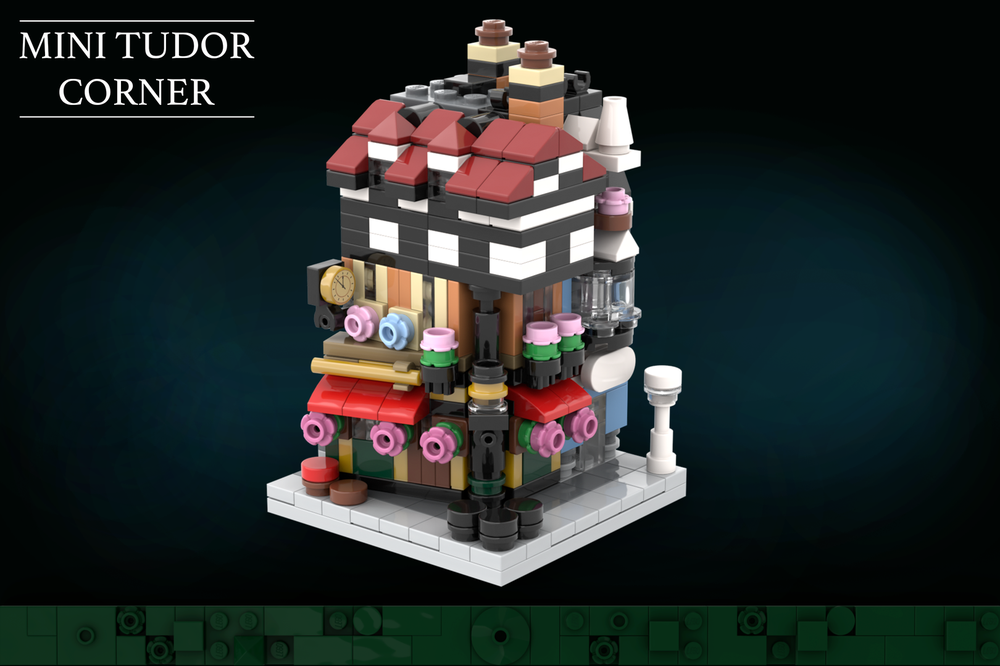 LEGO MOC MIni Modular Tudor Corner by christromans | Rebrickable ...