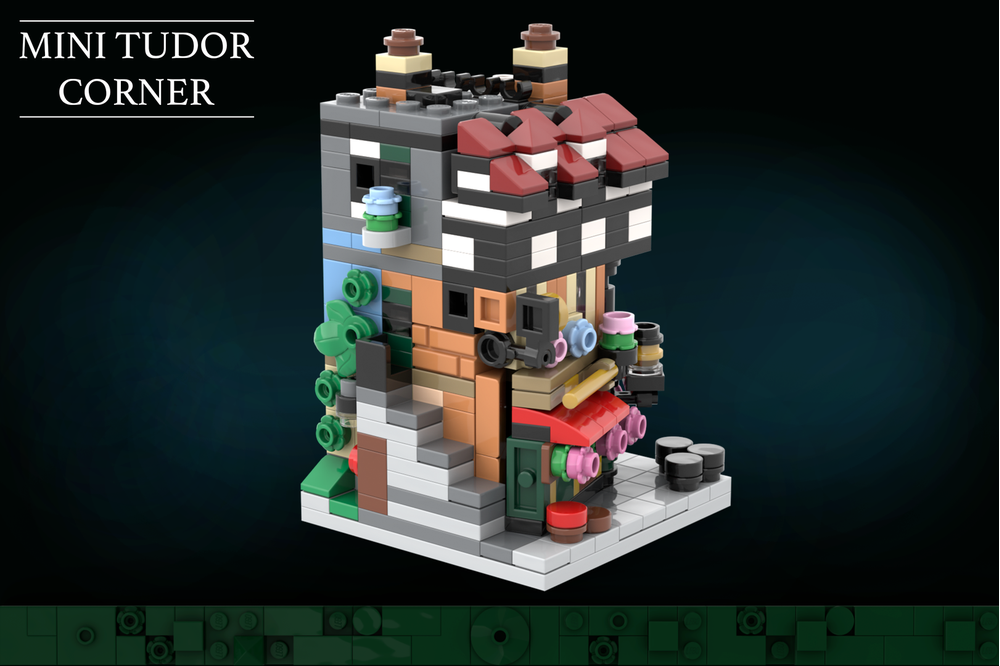 LEGO MOC MIni Modular Tudor Corner by christromans | Rebrickable ...