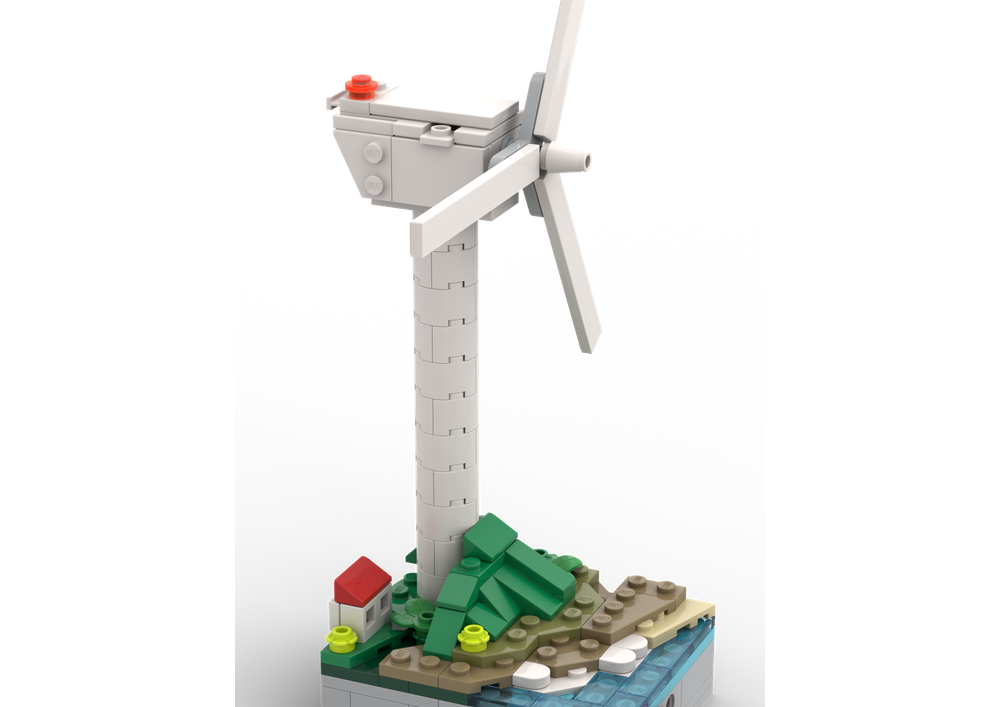 LEGO MOC Working Mini Wind Turbine by asnoopy | Rebrickable - Build ...