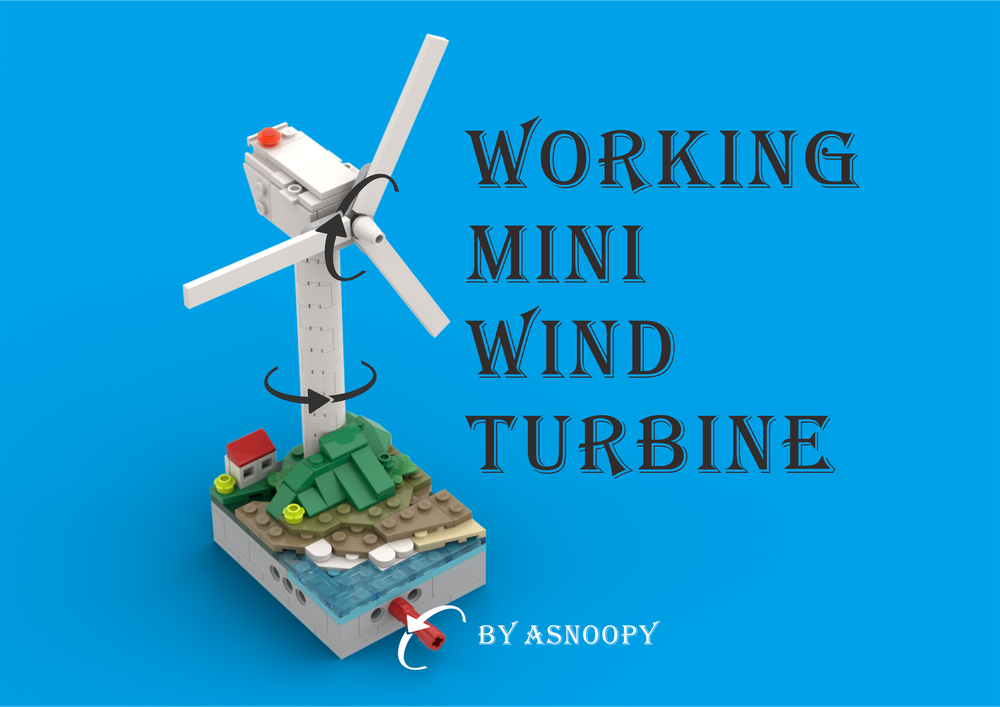 LEGO MOC Working Mini Wind Turbine by asnoopy | Rebrickable - Build ...