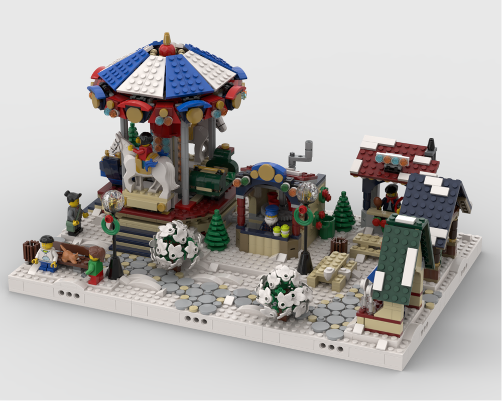 LEGO MOC Winter Village - Display for set 10235 - Winter Village Market ...