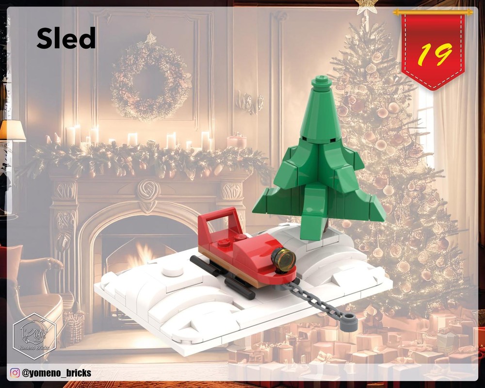 LEGO MOC-204692 Sled - Advent calendar 2024 - 19 by YomenoBricks ...