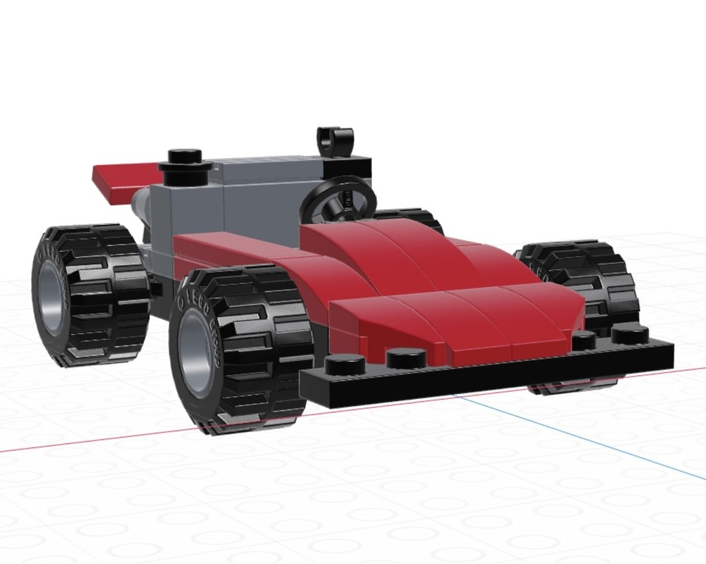 LEGO MOC Simple go-Kart by ElvarSher | Rebrickable - Build with LEGO