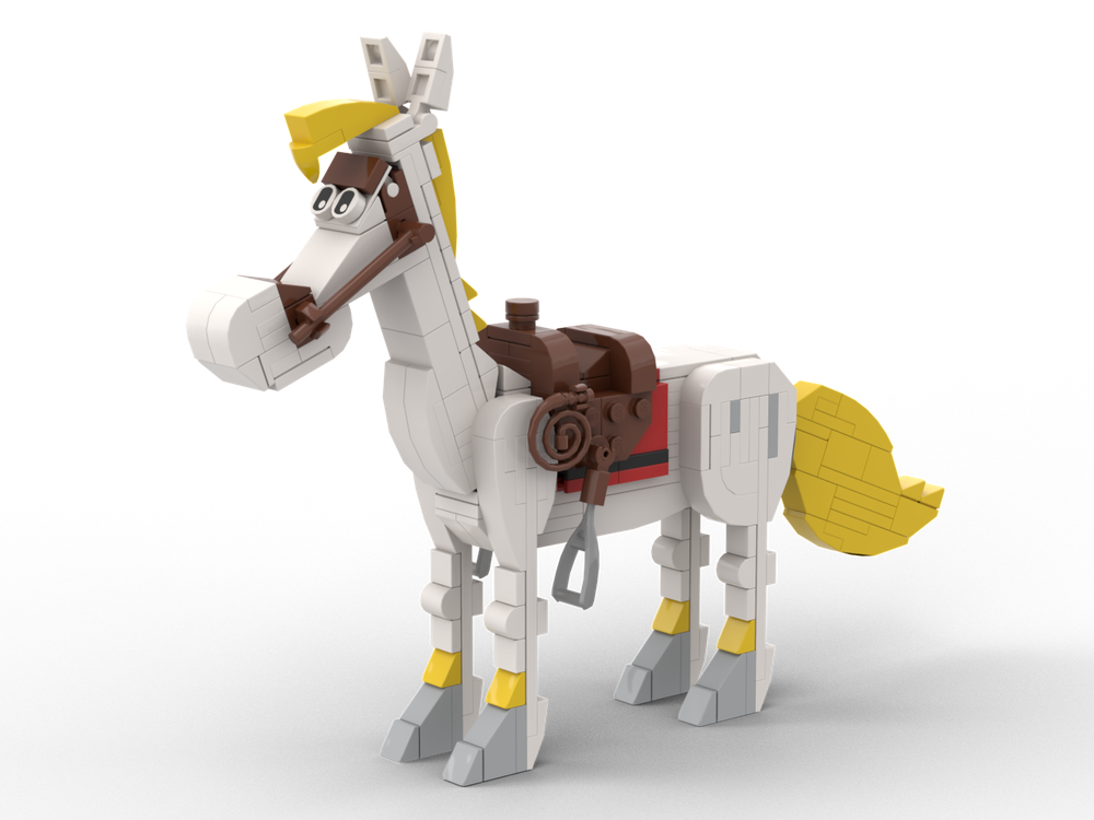 LEGO MOC Lucky Luke - Jolly Jumper by FredL45 | Rebrickable - Build ...