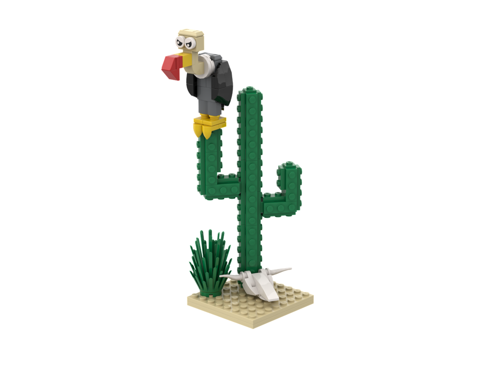 LEGO MOC Lucky Luke - Cactus by FredL45 | Rebrickable - Build with LEGO