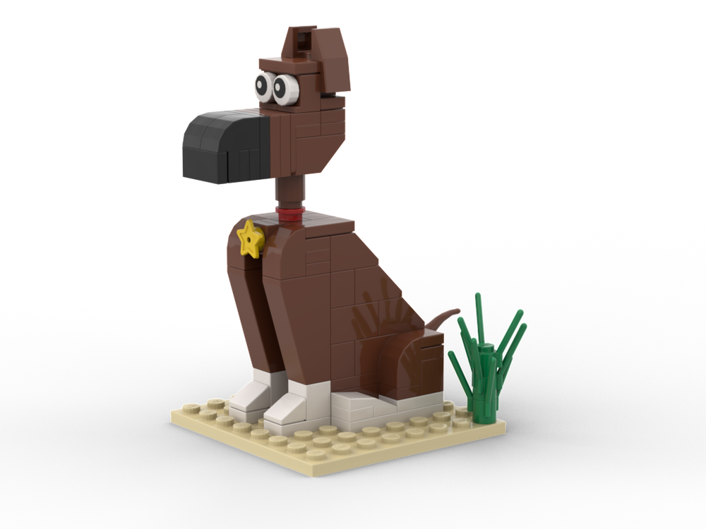 LEGO MOC Lucky Luke - Rantanplan by FredL45 | Rebrickable - Build with LEGO