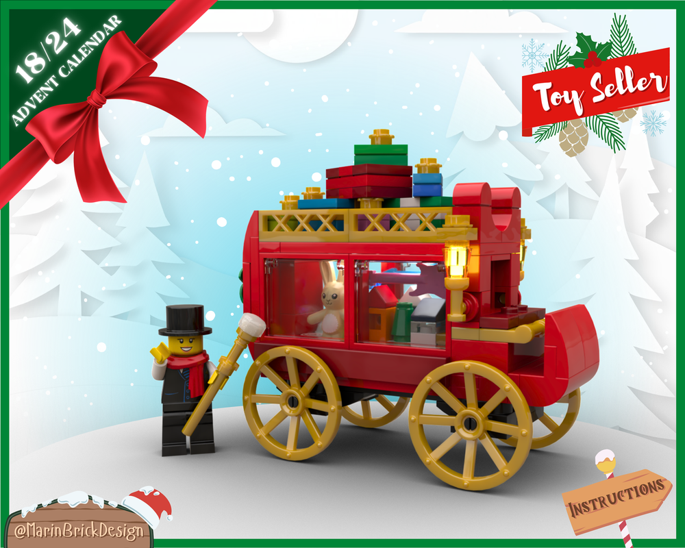 LEGO MOC LEGO Christmas Toy Seller Carriage Moc Instructions - Lego ...