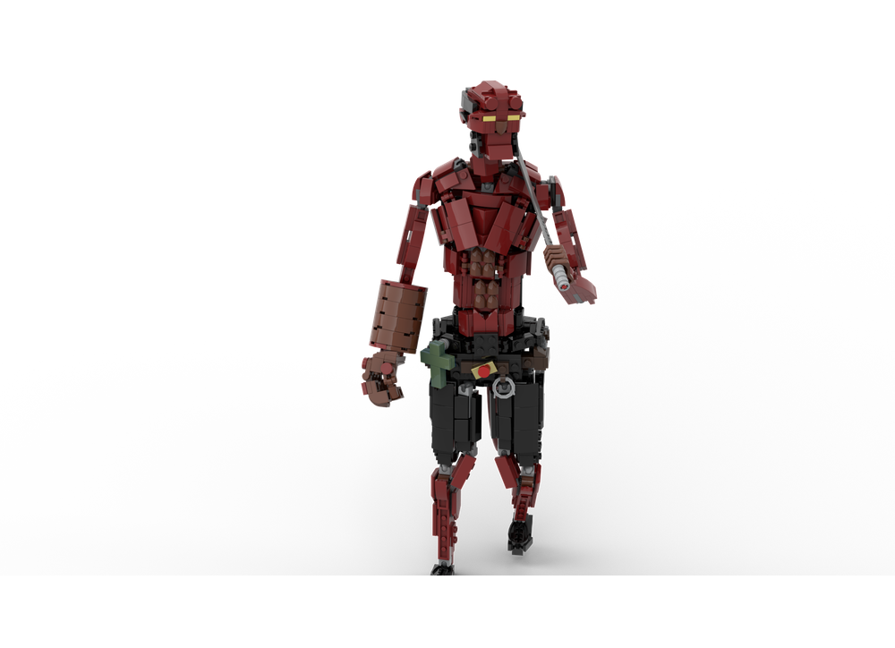 LEGO MOC Hellboy - anatomically correct - Fully Articulate pose-able ...