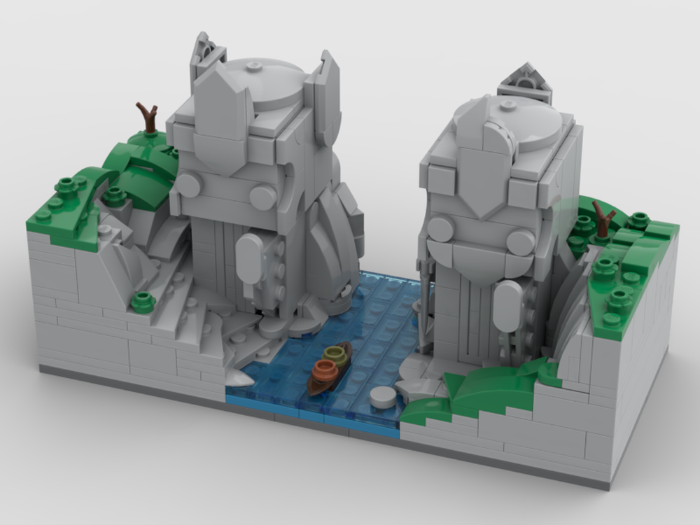 LEGO MOC Brickheadz - The Argonath by Thierry | Rebrickable - Build ...