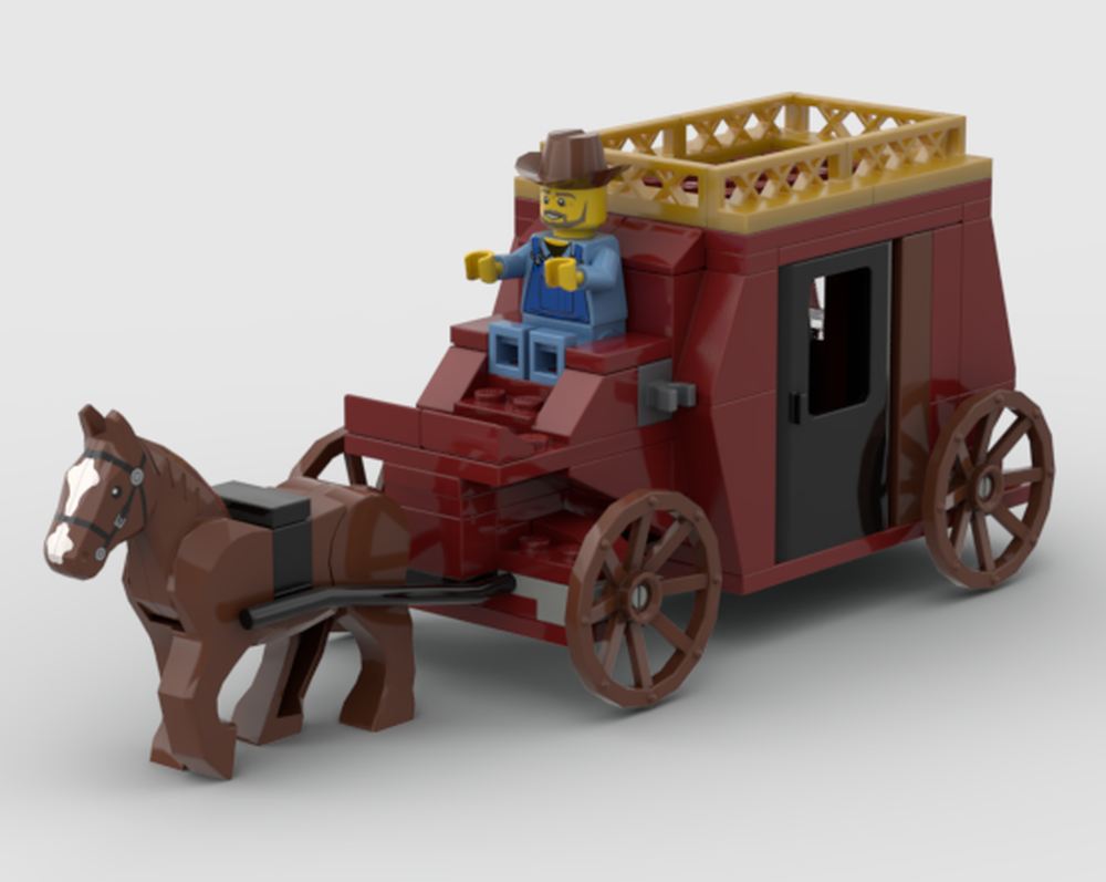 LEGO MOC-204743 Western stagecoach by Collectors_g | Rebrickable ...