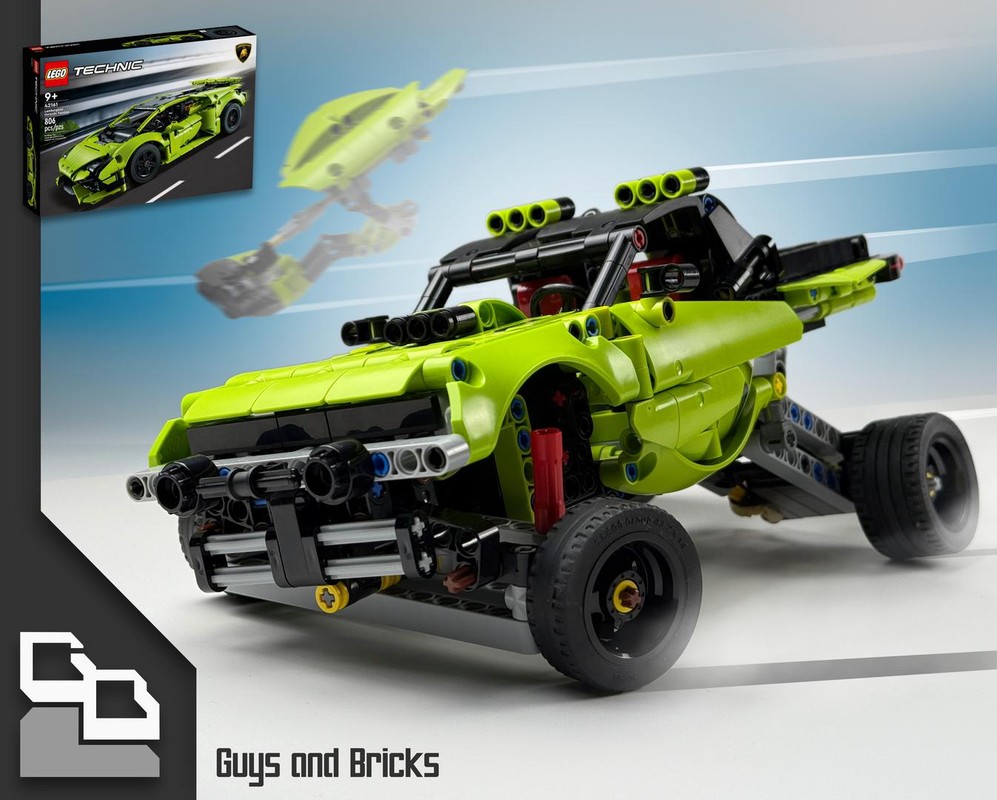 LEGO MOC-204746 Carver Pick-up Buggy and Surfer by Guys and Bricks ...