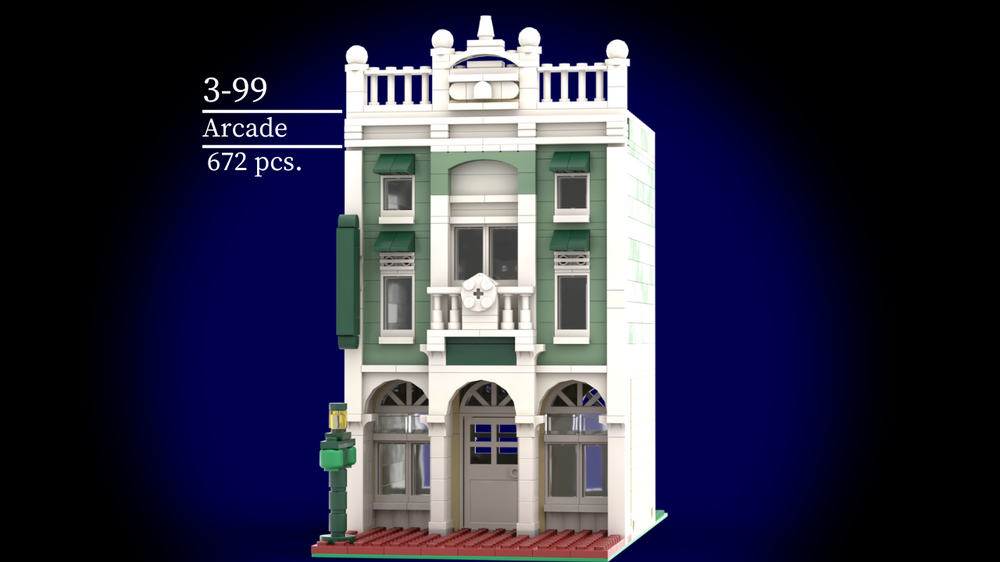 LEGO MOC Main Street USA Arcade by Andretect | Rebrickable - Build with ...