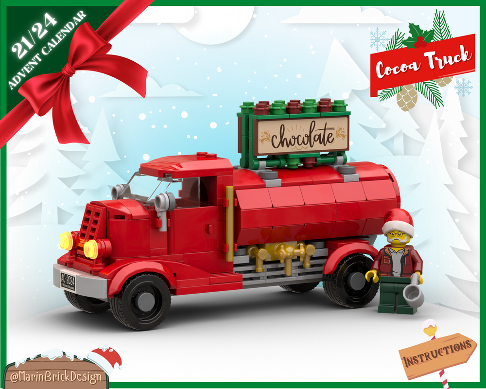 LEGO MOC LEGO Christmas Hot Cocoa Truck Instructions - Lego Winter ...
