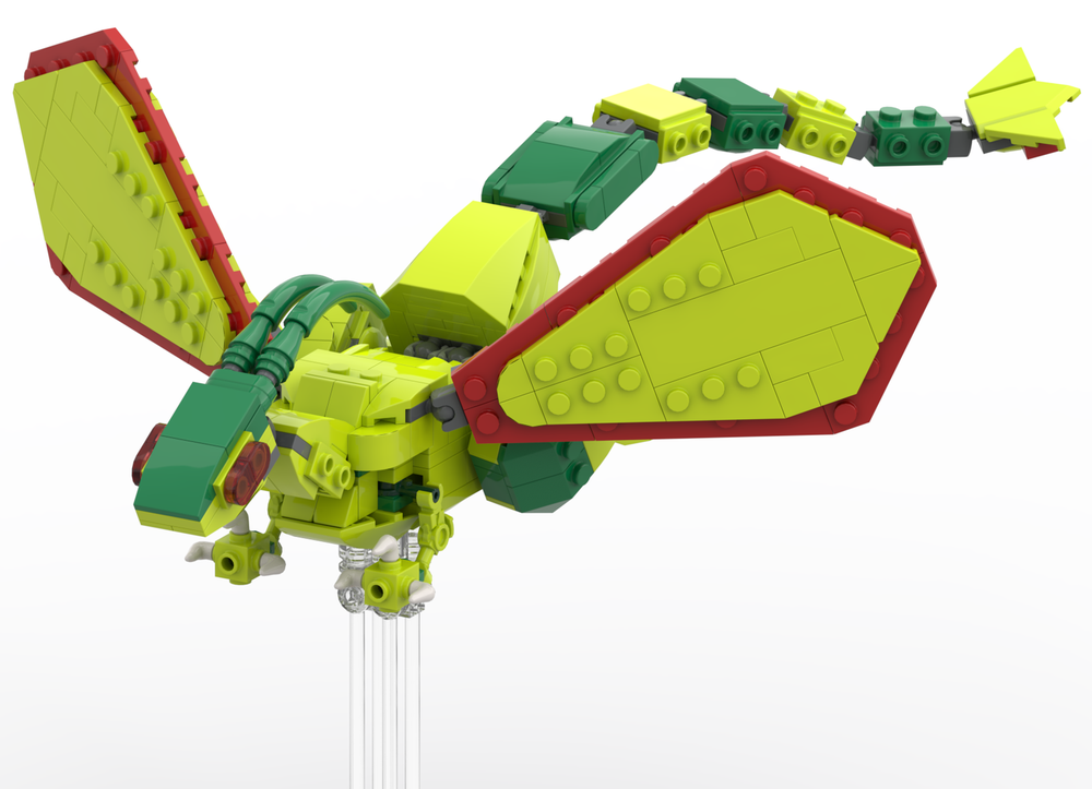 LEGO MOC Flygon by Cryokina | Rebrickable - Build with LEGO