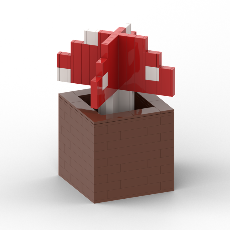 LEGO MOC Potted Red Mushroom by jambo_the_purple | Rebrickable - Build ...