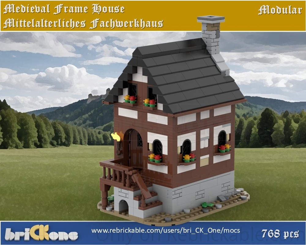 LEGO MOC-204812 Medieval Frame House Modular by bri_CK_One ...