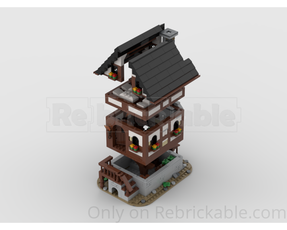 LEGO MOC Medieval Frame House Modular by bri_CK_One | Rebrickable ...