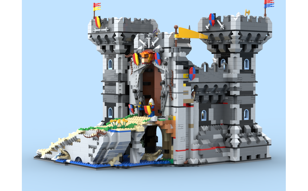 Lego Moc Crocodile Castle By Cvi Rebrickable Build With Lego